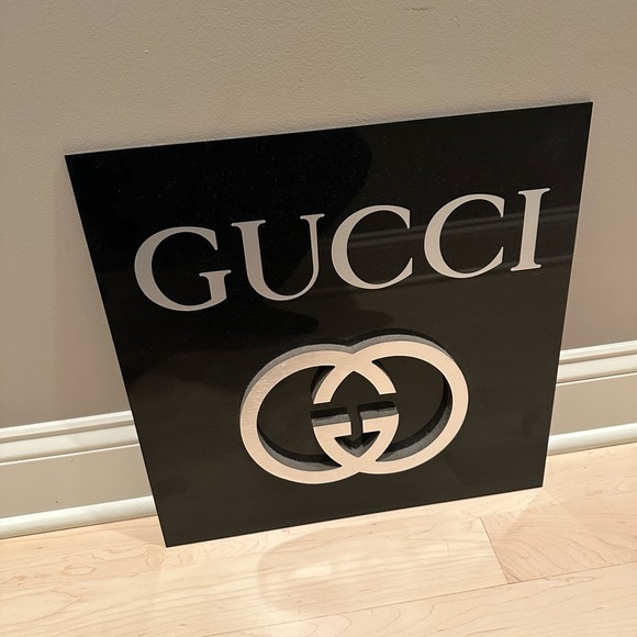 Gucci | Wall Decor | Authentic Gucci Sign | Poshmark